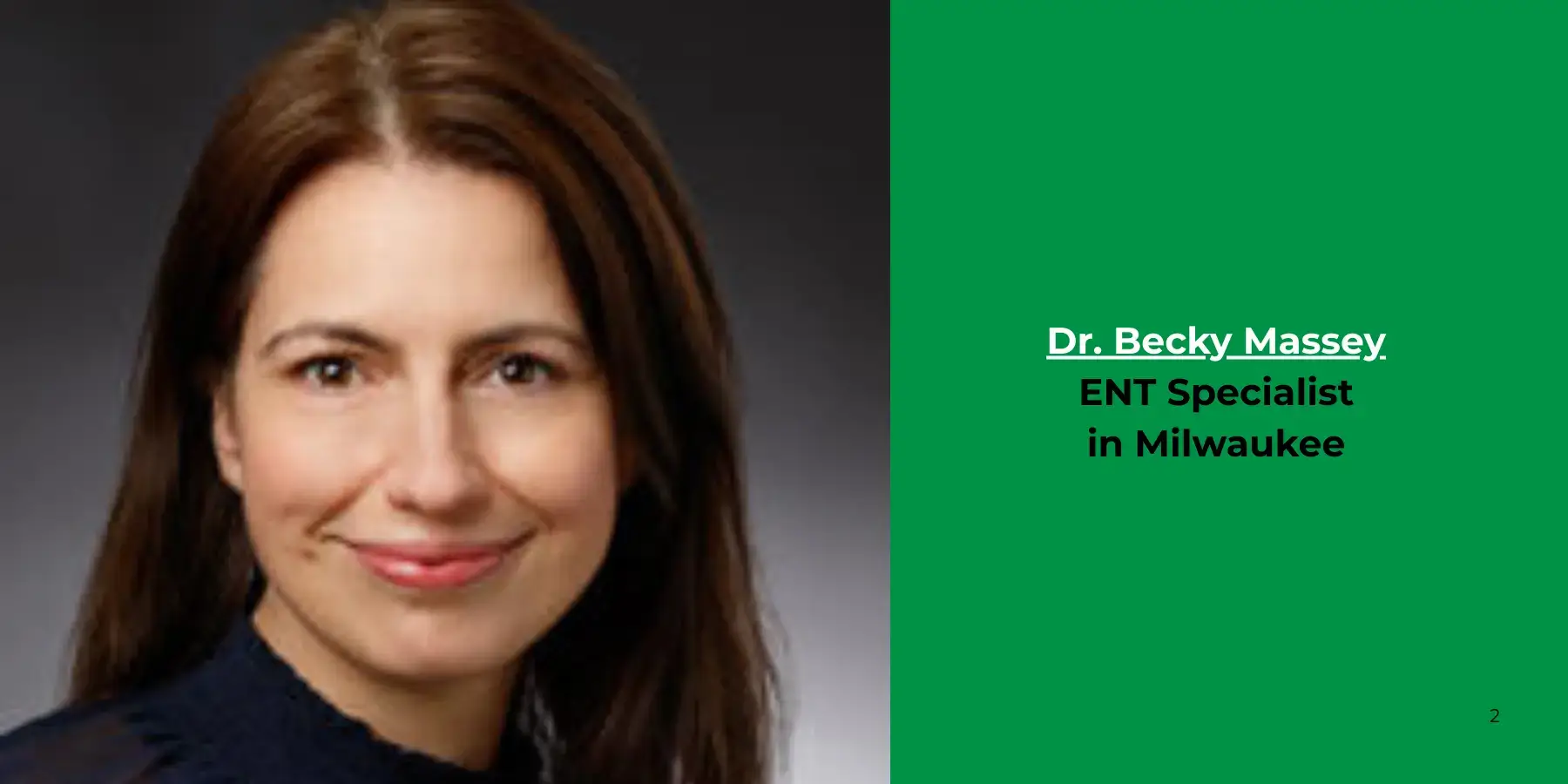 Dr. Becky Massey, ENT Specialist - HealthyWrites